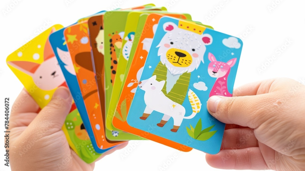 Durable Laminated Cards for Classroom Learning Stock Photo | Adobe Stock