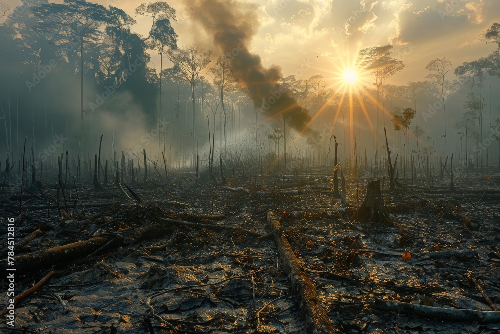 Deforestation of the Amazon rainforest in Brazil impacts climate and ...