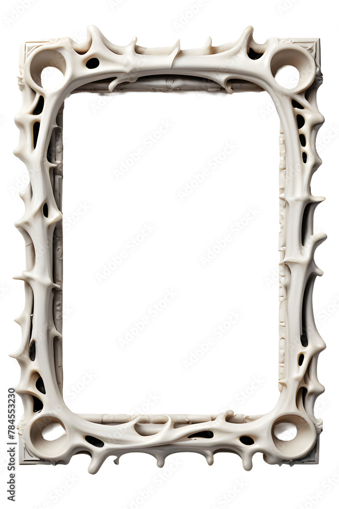 Bone Border Frame Png Transparent Background Stock Illustration | Adobe ...