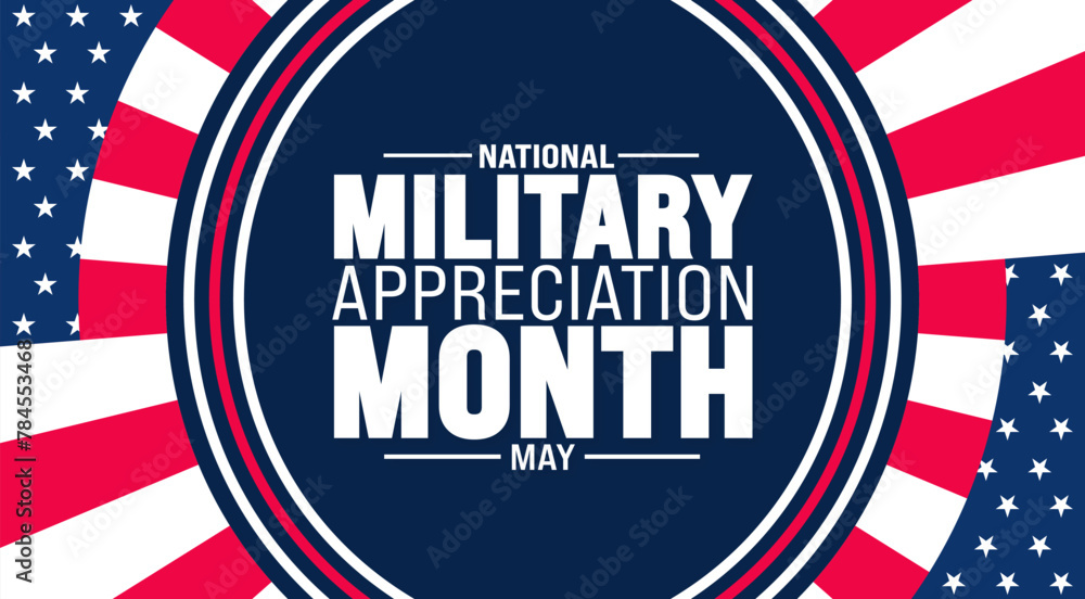 Image vectorielle Stock May is National Military Appreciation Month ...