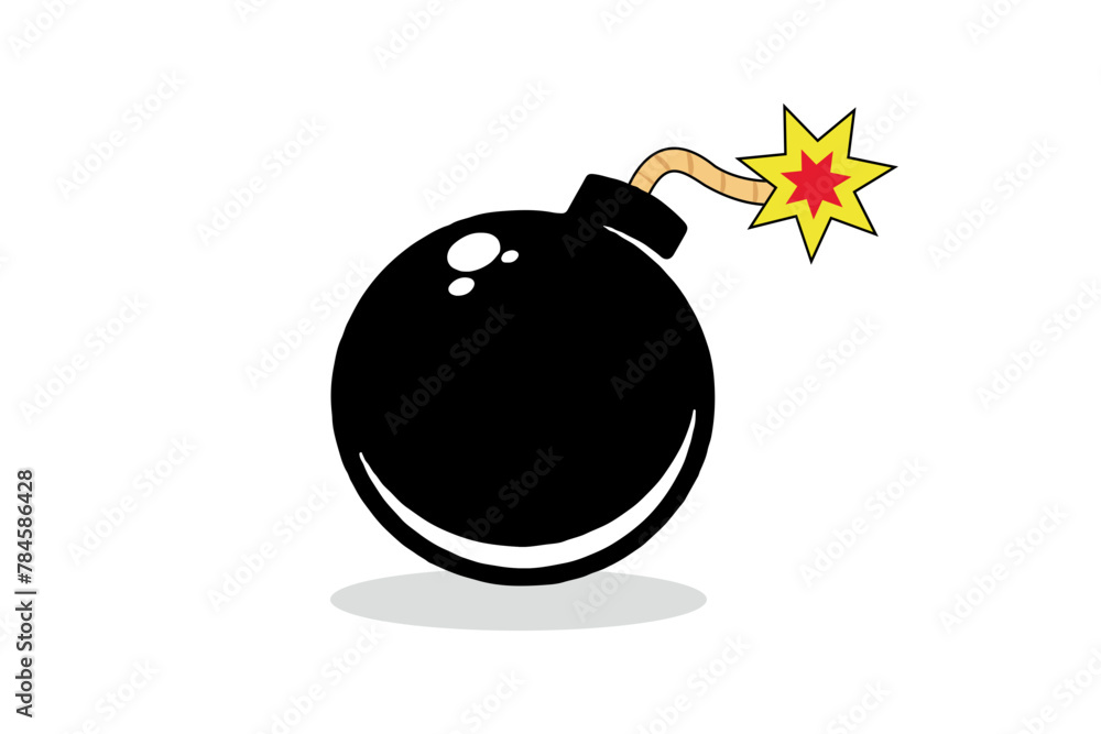 Vector de Stock Bomb SVG, Bomb Explosion Svg, Bomb Png, Military ...