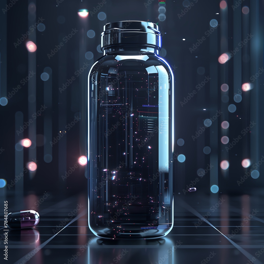 Illustration Stock Visualize the future of health supplements in a ...