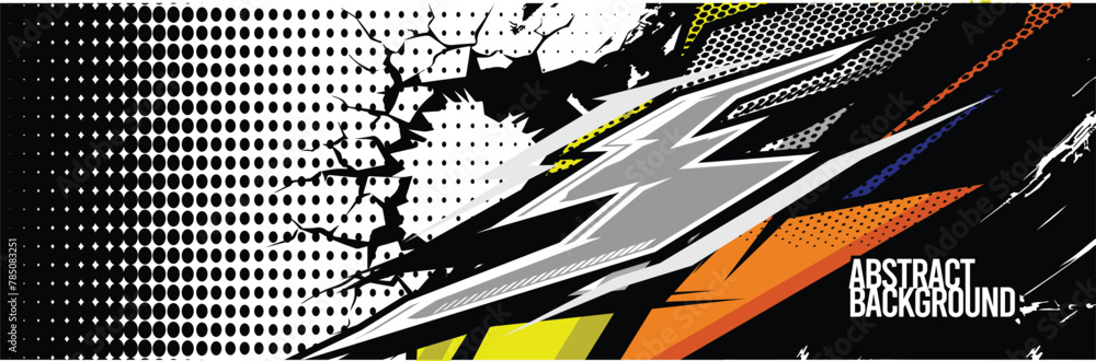 Car wrap decal designs. Abstract racing and sport background for racing ...