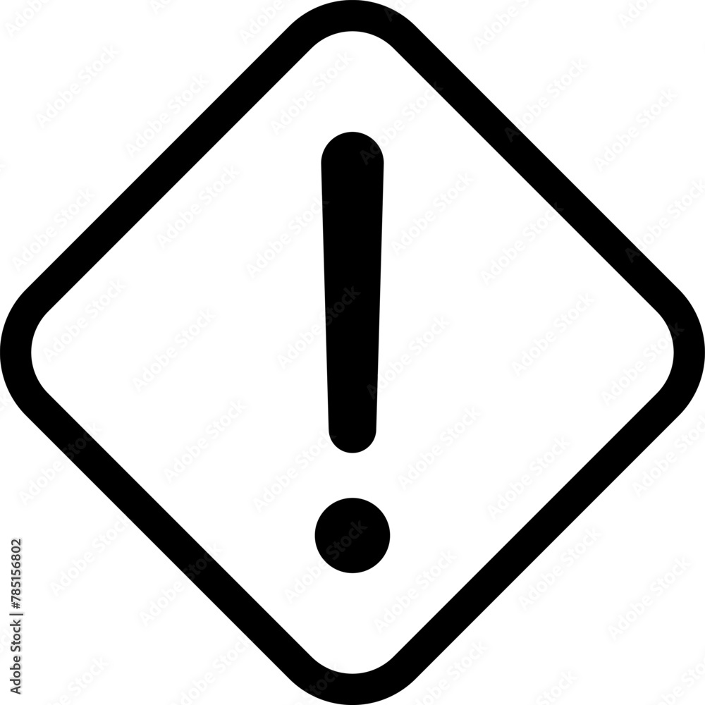Vector de Stock Warning Dangerous attention icon, danger symbol ...