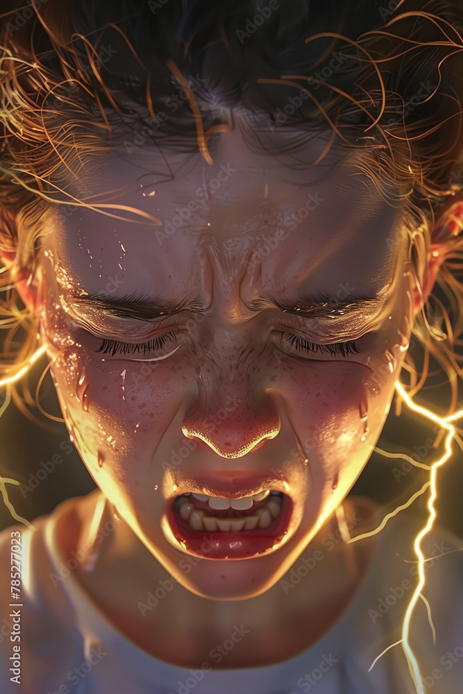 Utilize photorealistic digital rendering techniques to depict a close ...