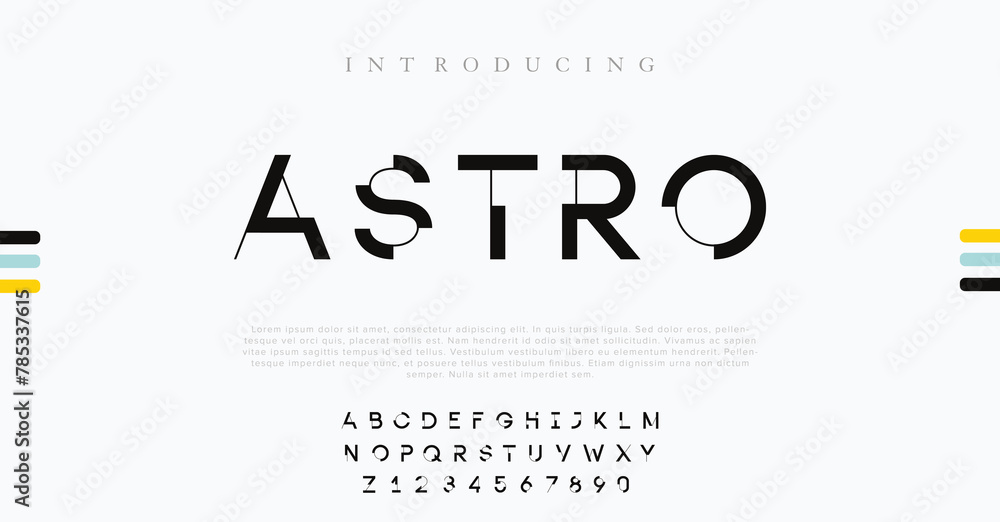 Vetor Astro modern creative minimal alphabet small letter logo design ...