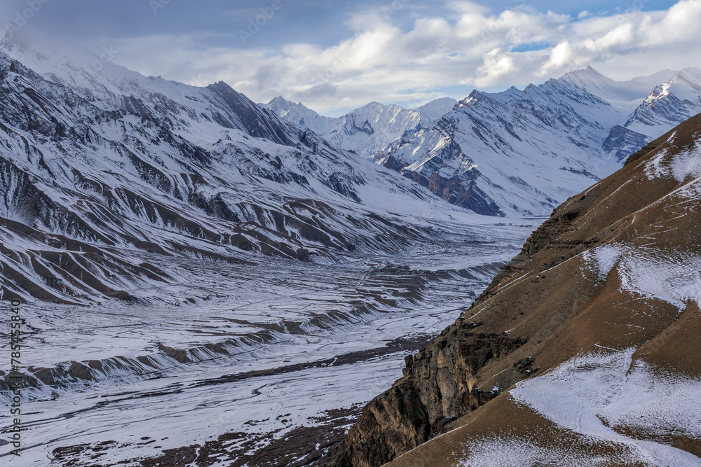 Himalayas – beautiful iconic landscape picture of the highest mountains ...