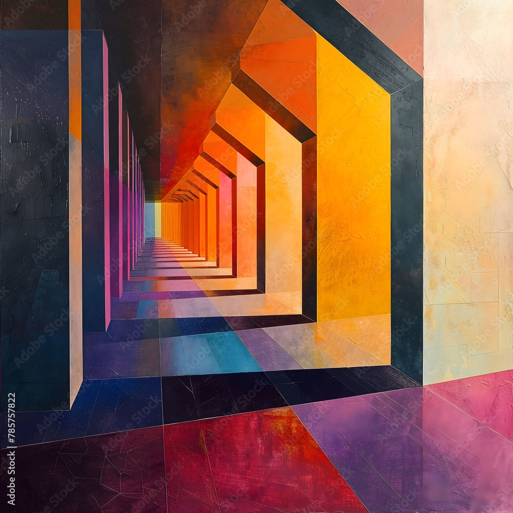 Engage the viewers senses through clever use of perspective and color ...