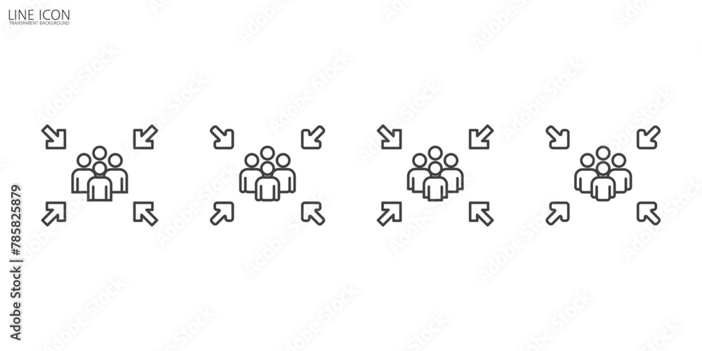 Simple line Assembly point sign. gathering point signboard, Assembly ...