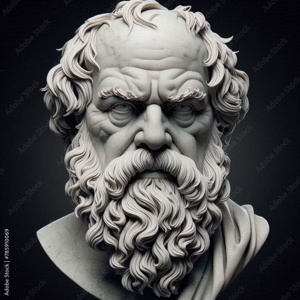 Socrates, Greek philosopher from Athens, founder of Western philosophy ...