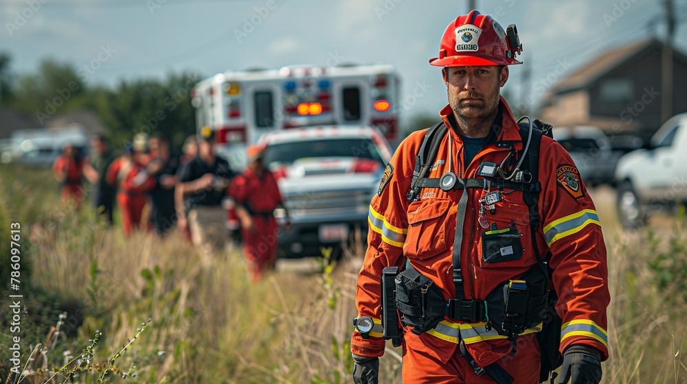 In a disaster preparedness drill emergency medical responders ...