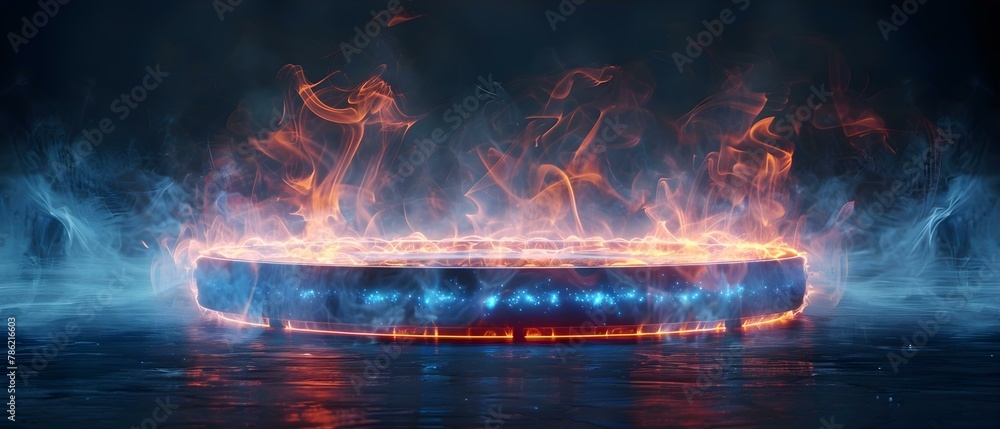 Stock-Illustration „Electromagnetic Induction Visualization. Concept ...