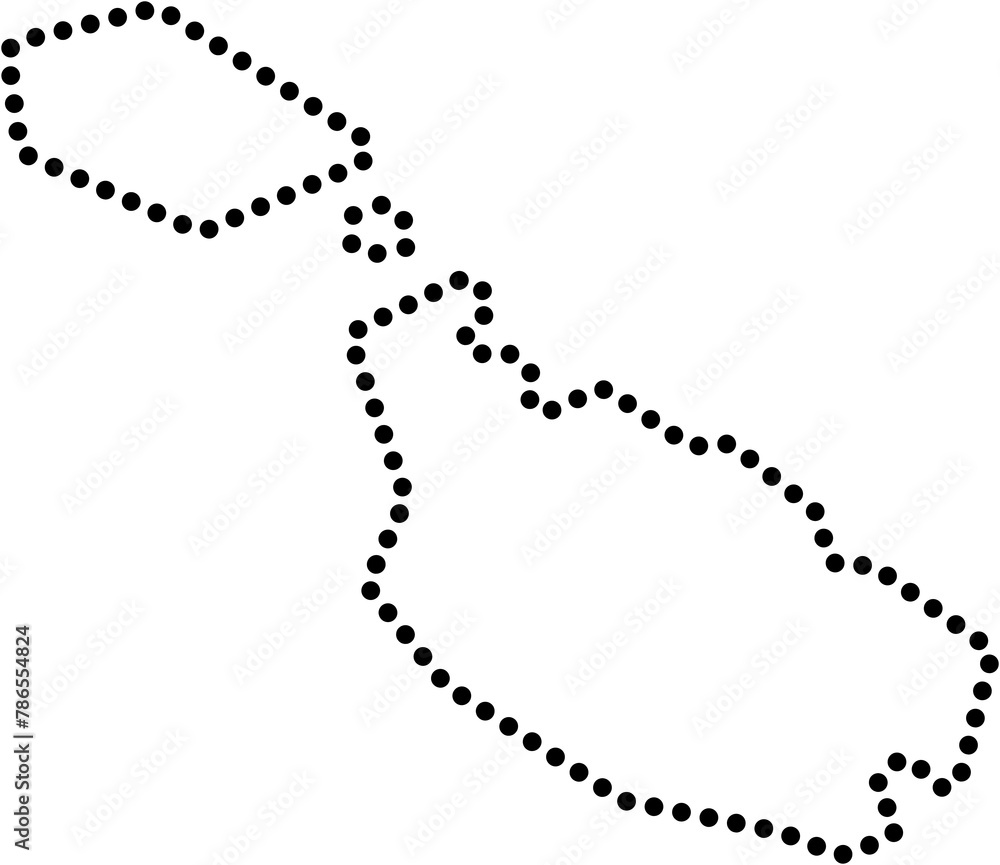 dot line drawing of malta map. Stock Illustration | Adobe Stock