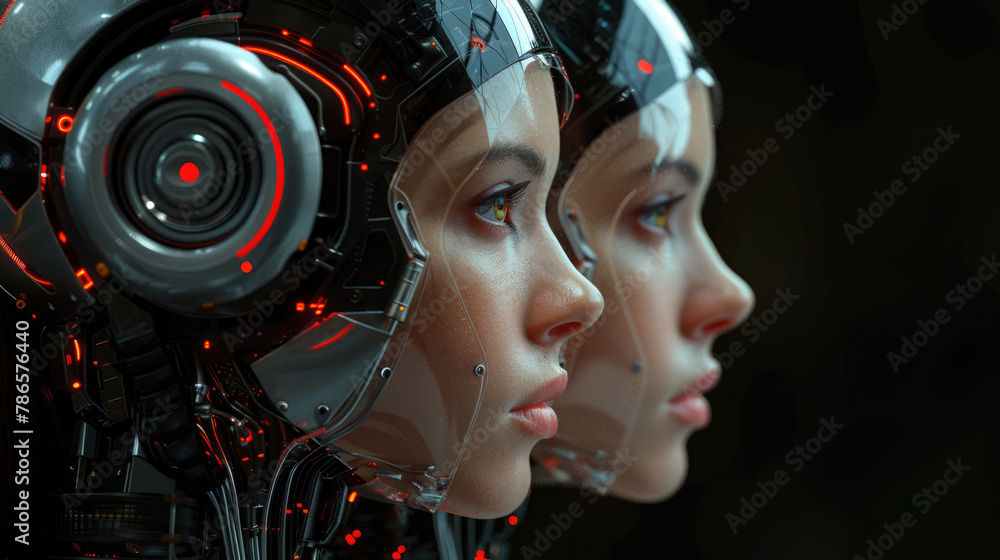 Two clones of the most beautiful flawless girls in cyberpunk ...