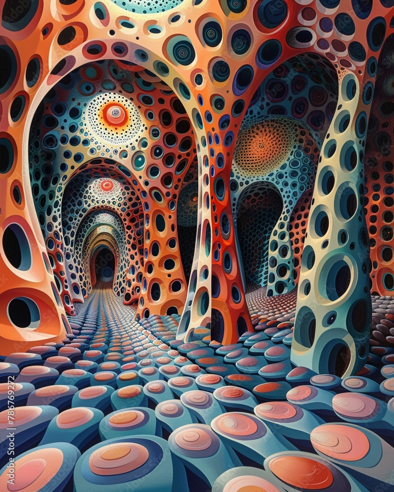 Imagine a mind-bending visual representation of hidden dimensions unraveling before the viewers ...
