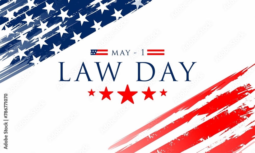 Law Day in the United States of America is celebrated on May 1 , vektor ...