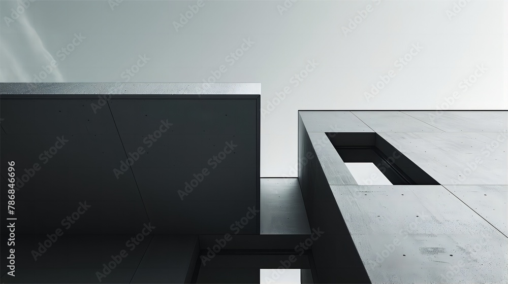 A striking desktop wallpaper featuring a minimalistic abstract ...