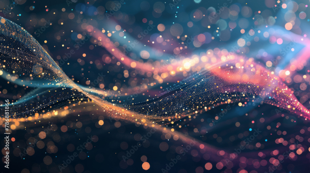 Sonic, frequency and bokeh in digital, dark and background as wallpaper ...