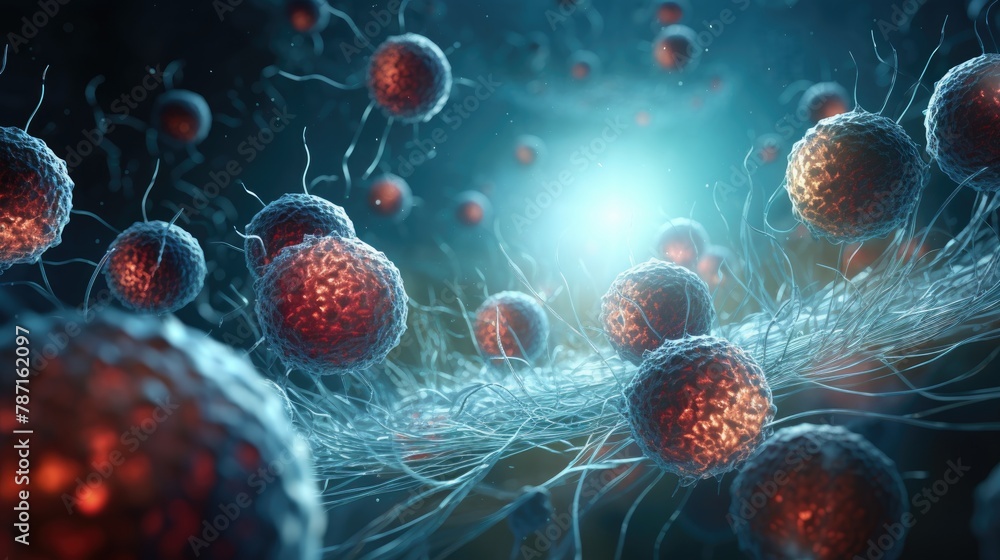 An intense 3D animation of a battle within the human hair follicles ...