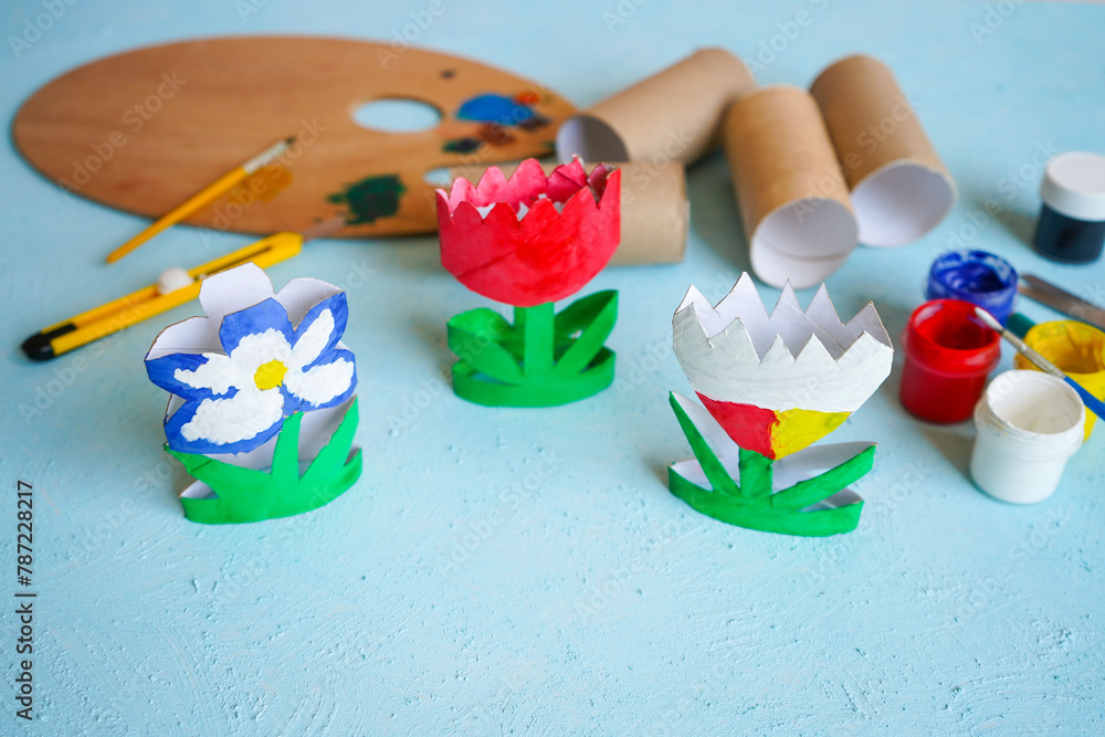 toilet paper roll craft concept for kid and kindergarten, DIY, tutorial ...