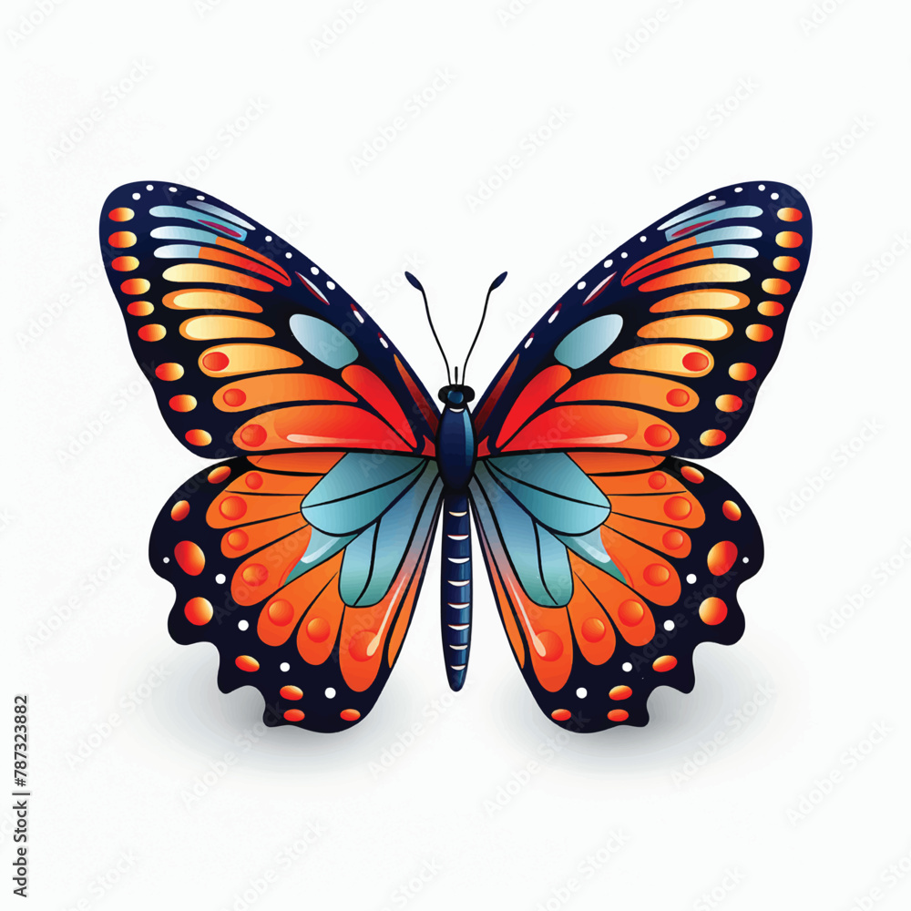 Image vectorielle Stock Butterfly blue and purple beautiful wallpaper ...