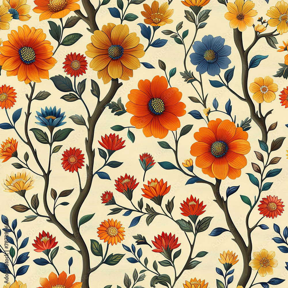 Inspired by Rajasthani Textiles and Mughal Art pattern, Rajasthani ...