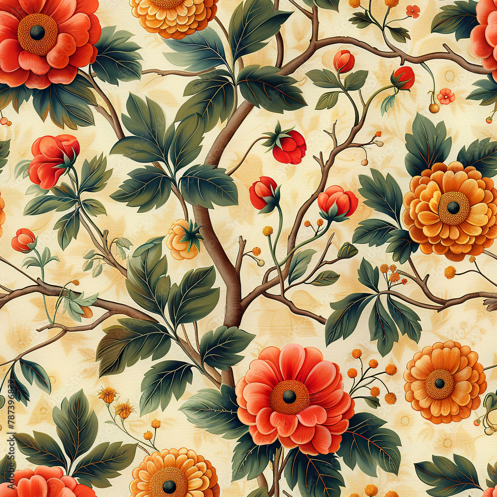 Inspired by Rajasthani Textiles and Mughal Art pattern, Rajasthani ...