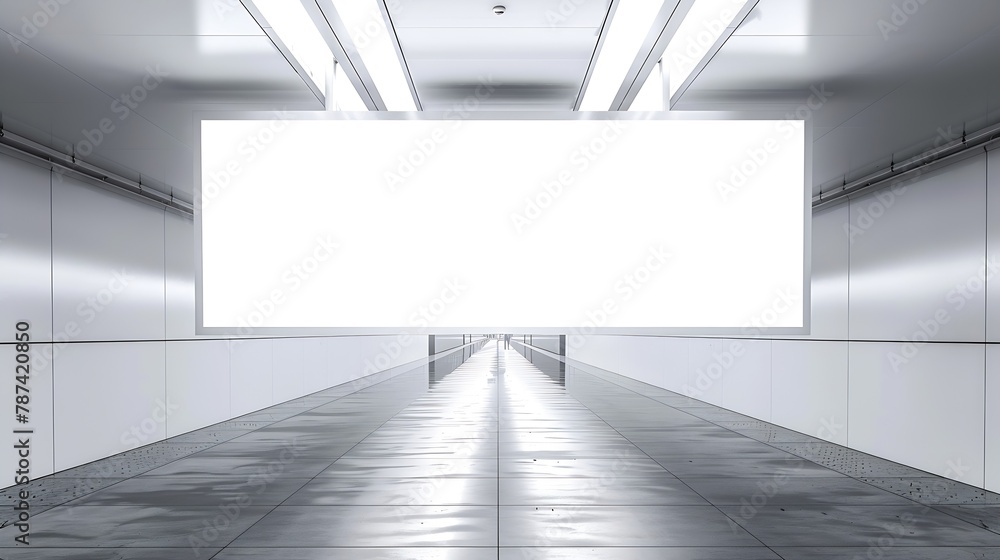 OOH Extrreme Horizontal blank advertising billboard poster template ...