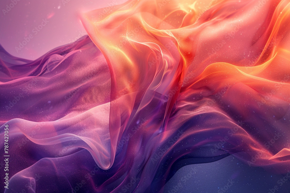 Gradient background transitioning from dark to pastel colors ...