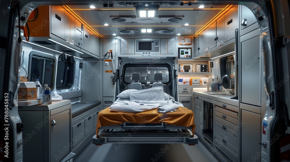 Smart ambulance with automated patient monitoring, dynamic interior ...