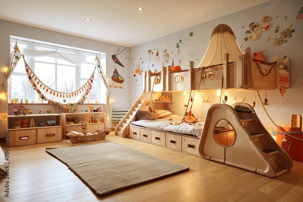 Interactive Kids Bedroom: Sensory Play Area, Tactile Toys & Educational ...