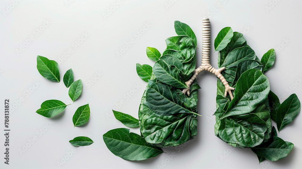 World Asthma Day. Illustration of lung tree (Environment and Medicine ...