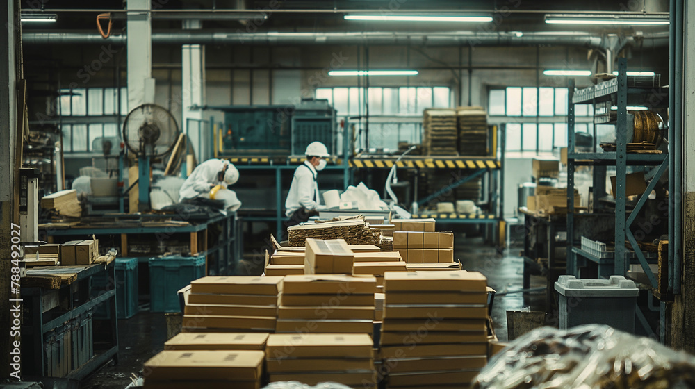 Industrial facilities buzz with activity as workers produce ...