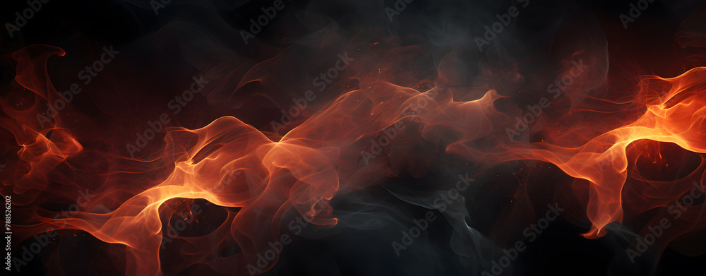 ภาพถ่าย Stock Abstract fire banner fire header banner fire and flames ...