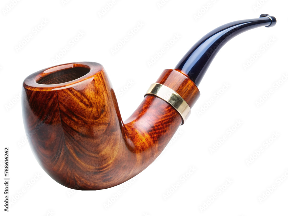 smoking pipe isolated on transparent background, element remove ...