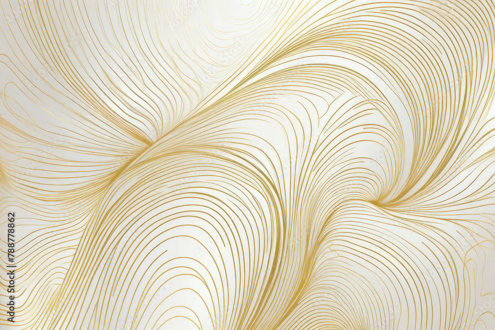 Gold abstract line art, vector format, intertwining patterns suitable ...