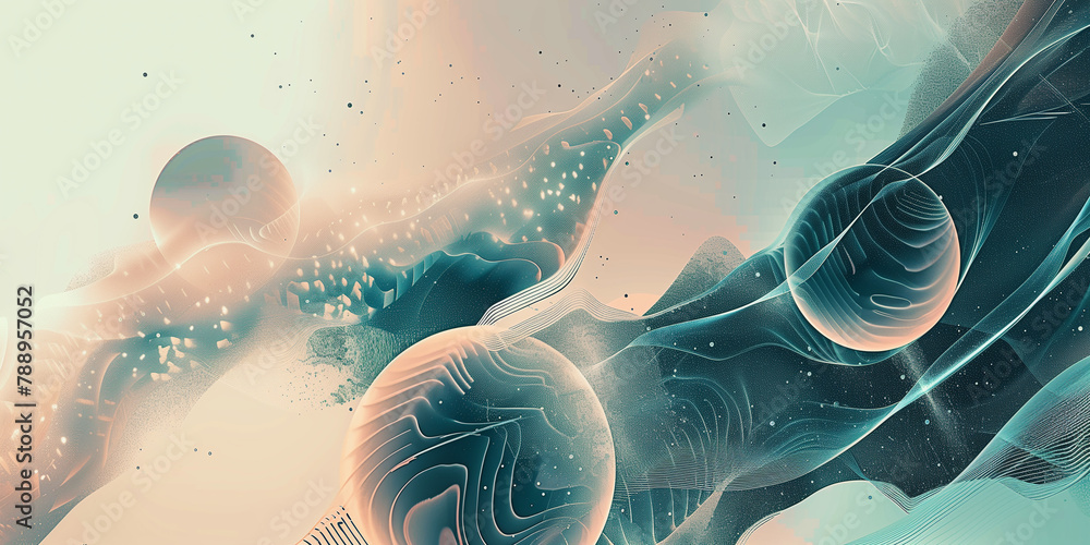 Construct an abstract representation of a galaxy using a minimalist ...