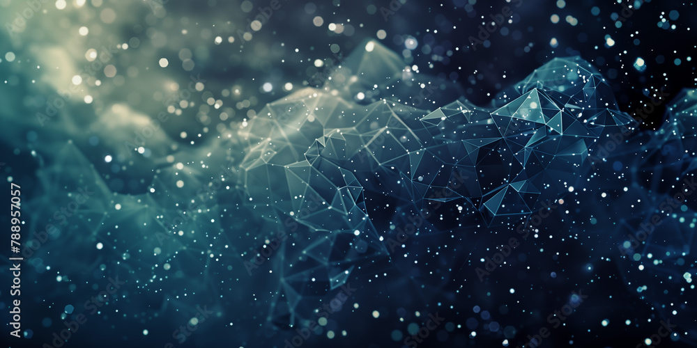 Construct an abstract representation of a galaxy using a minimalist ...