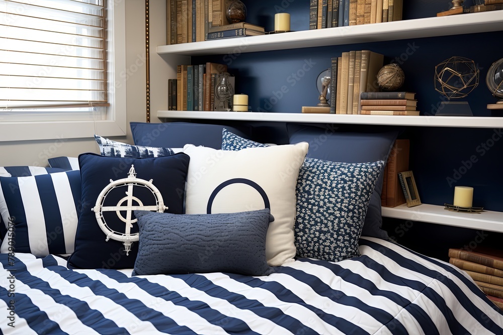 Nautical Ship Captain's Quarters: Maritime Book Collection, Navy ...