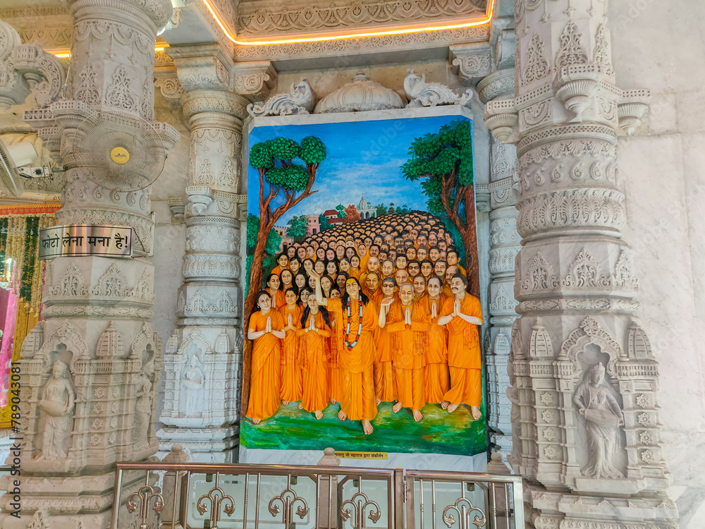 Mathura, Uttar Pradesh, India. Very famous Hindu Temple- Prem Mandir ...