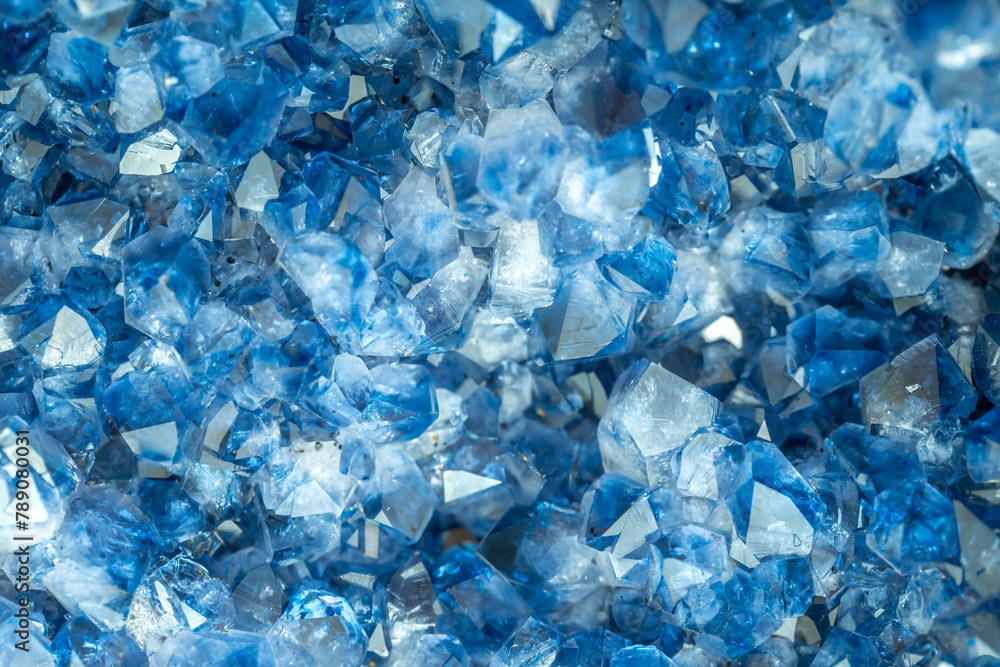 Blue Crystal Mineral Stone. Gems. Mineral crystals in the natural ...