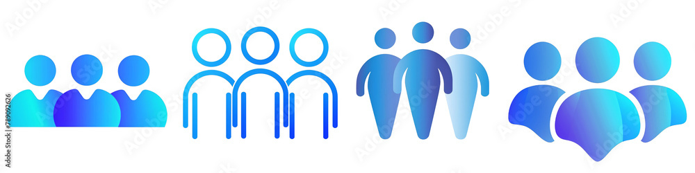 Group clipart collection, symbol, logos, icons isolated on transparent ...