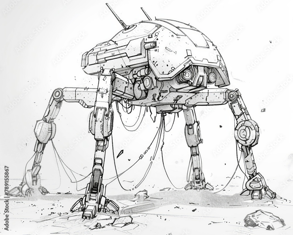Quagmire of technology and nature, where ember rain loops endlessly ...