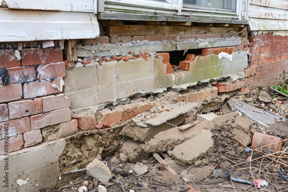 Ilustración de Stock How to Identify Wet Foundation Problems and Damage ...