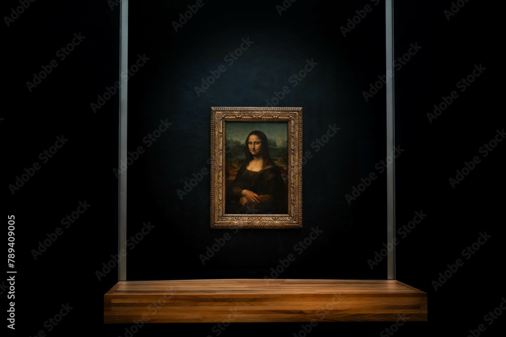 Mona Lisa La Gioconda of Leonardo Da Vinci in Louvre Museum in Paris ...
