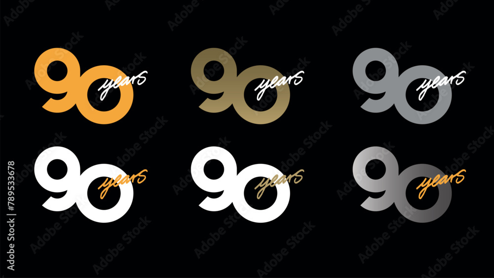 Vector de Stock AdobeVektor-Illustration eines Jahrestages Logo-Vorlage ...