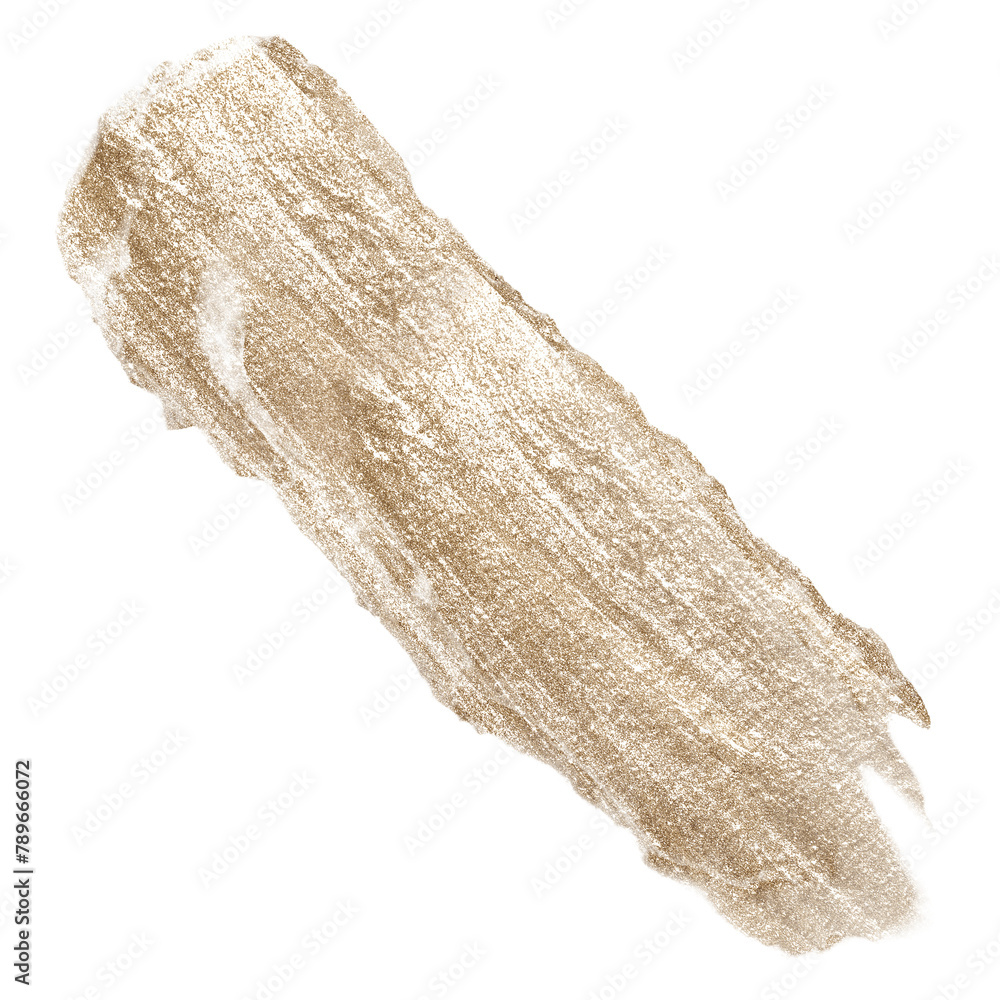 Gold paintbrush png clipart, glitter texture design on transparent ...