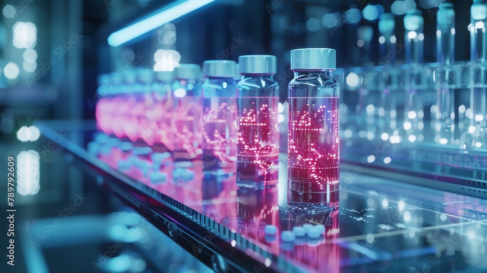 Clinical trial phases visualized through digital models, medication ...