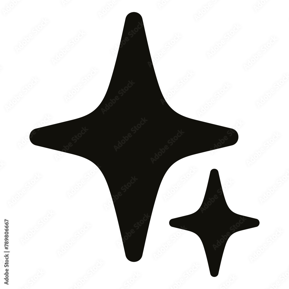 Sparkle shape png, transparent background Stock Illustration | Adobe Stock