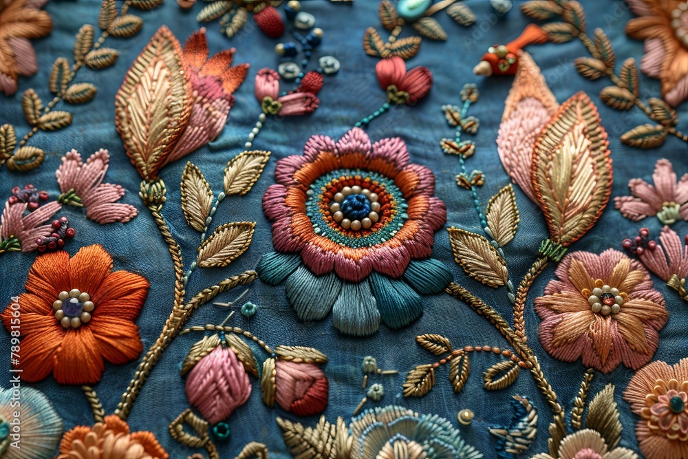 Zardozi Embroidery India rich, heavy embroidery often seen on garments ...